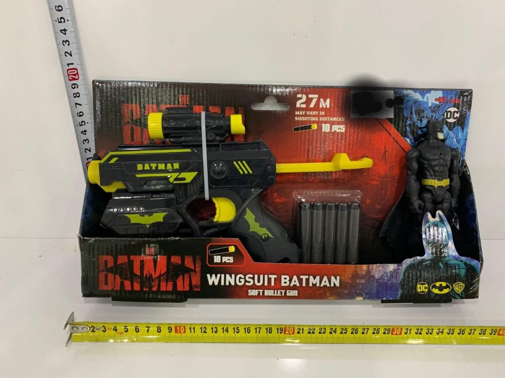 Avengers Batman Figürlü Oyuncak Nerf Tabanca Sünger Mermili Karakterli